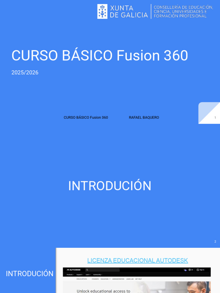 Curso Fusión 360 BÁSICO 25-26 | PDF