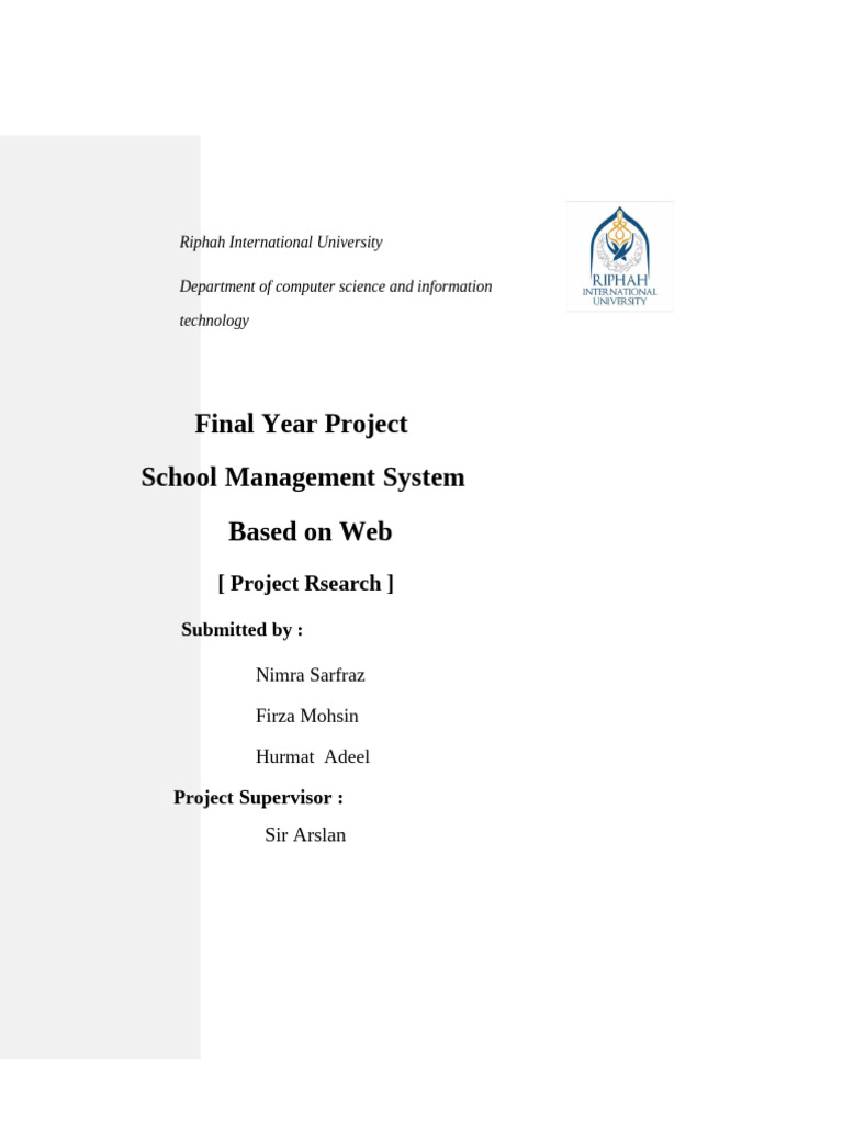 Web-Based School Management System | PDF | World Wide Web | Internet & Web