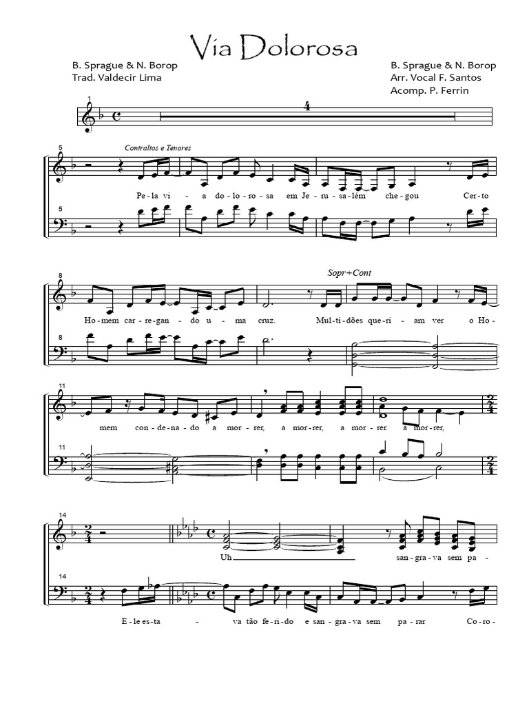 Via Dolorosa SATB REV 2024 (1) | PDF