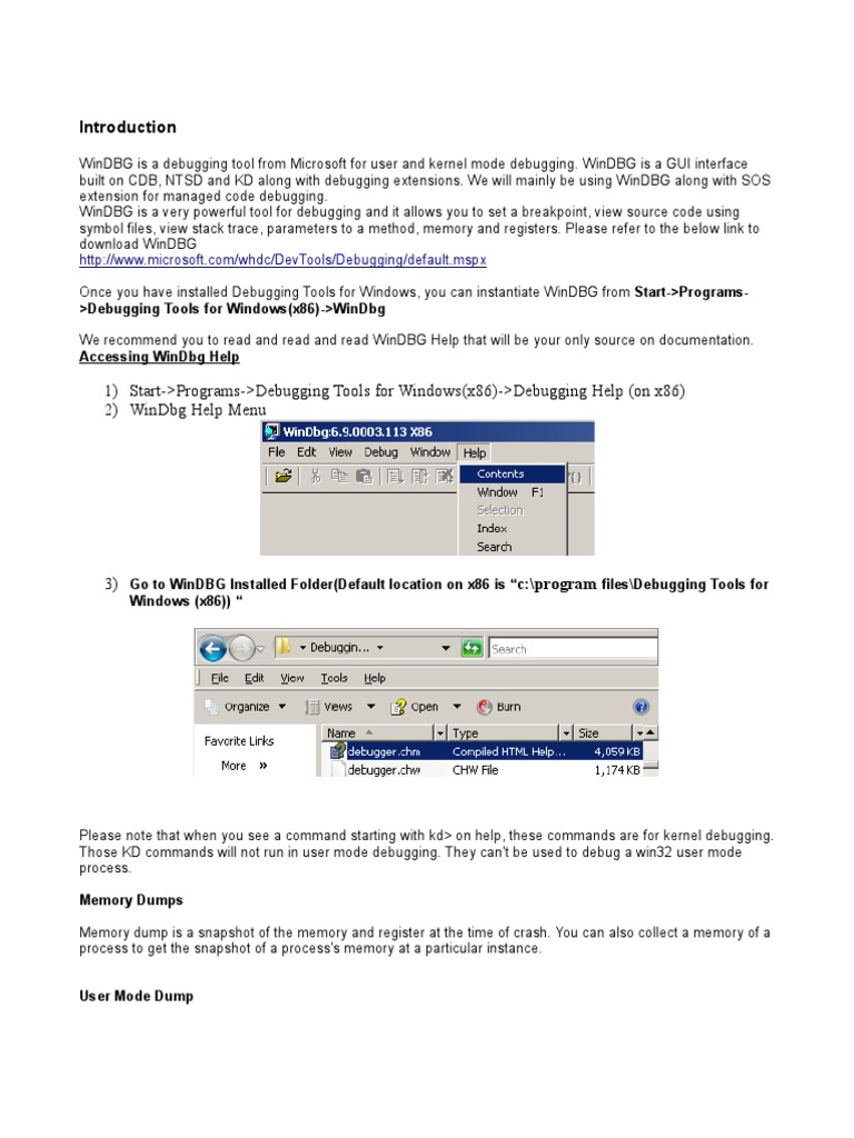 Beginners Guide To WinDBG Part-1 | PDF