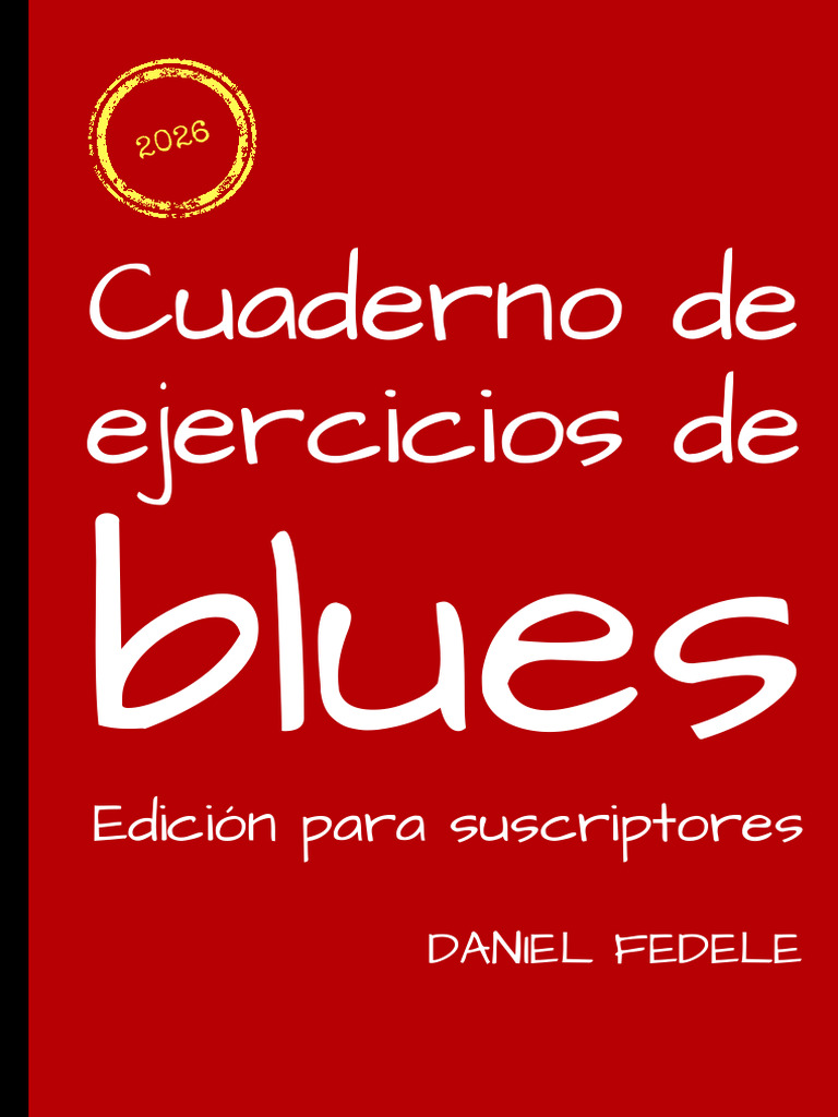 Cuaderno de Ejercicios de Blues Sus 2026 | PDF | Escala (música) | Jazz