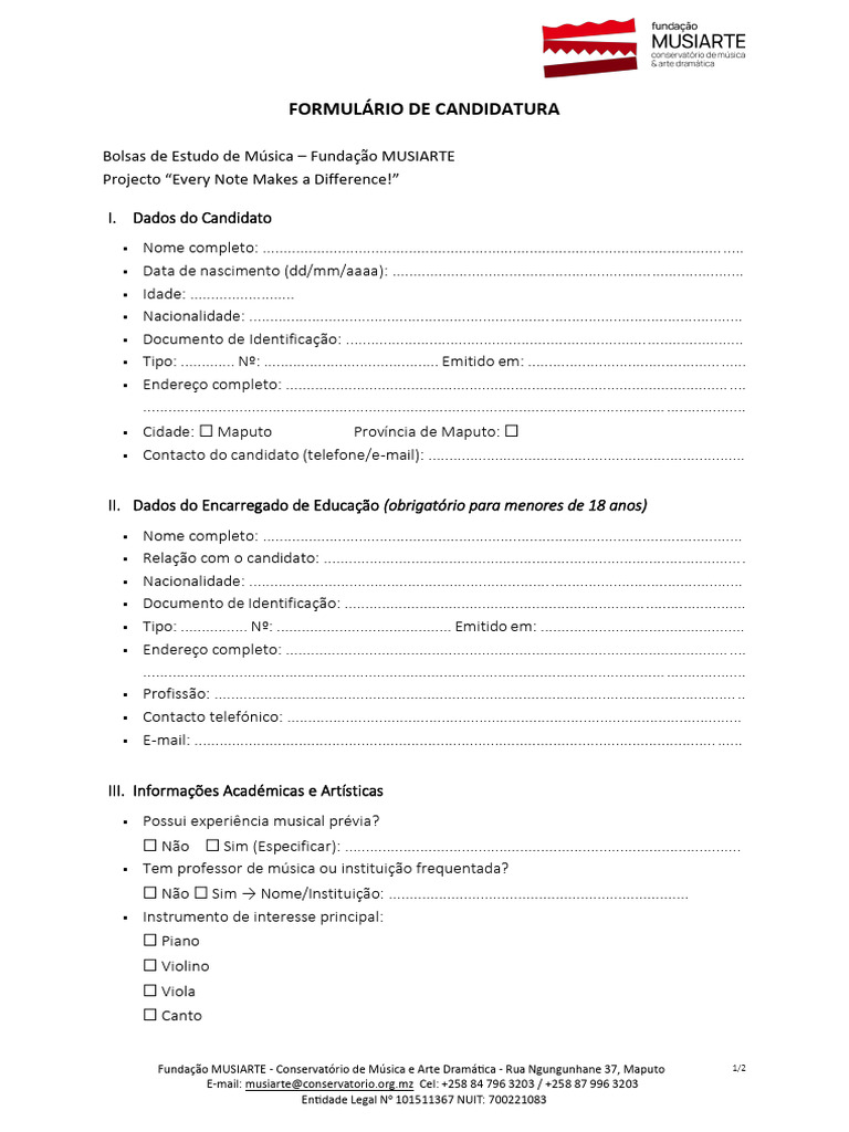2. Every Note Makes a Difference_Formulário de Candidatura_Bolsas_FV 2 ...