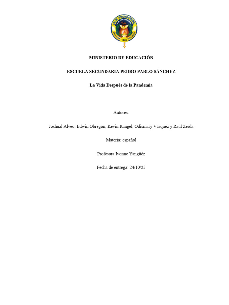 La Vida Despues de La Pandemia (2) | PDF | Salud mental | Inteligencia artificial