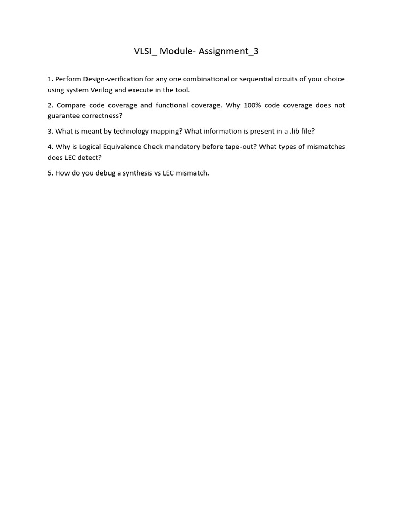 VLSI Design Verification and Debugging Guide | PDF