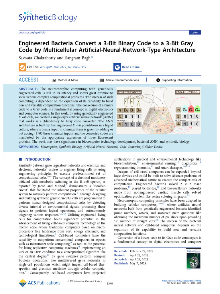 Engineered Bacteria for Code Conversion | PDF | Promoter (Genetics ...