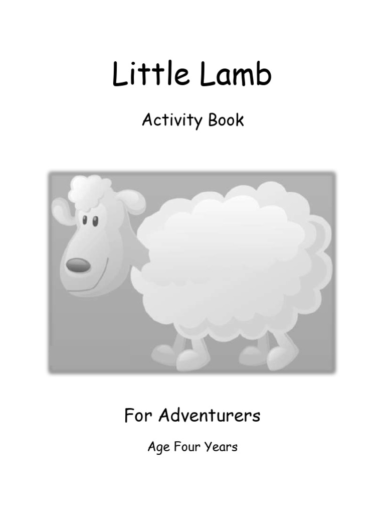 Little Lambs Activity Book for Adventurers | PDF