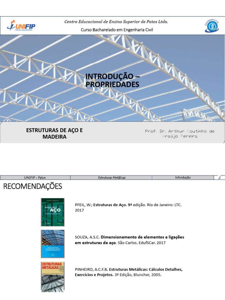 AULA 2 - INTRODUÇÃO E PROPRIEDADES | PDF | Aço | Materiais