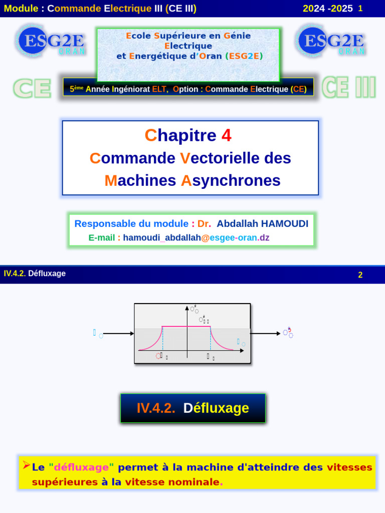 Commande Vectorielle des Machines Asynchrones | PDF | Électrotechnique ...