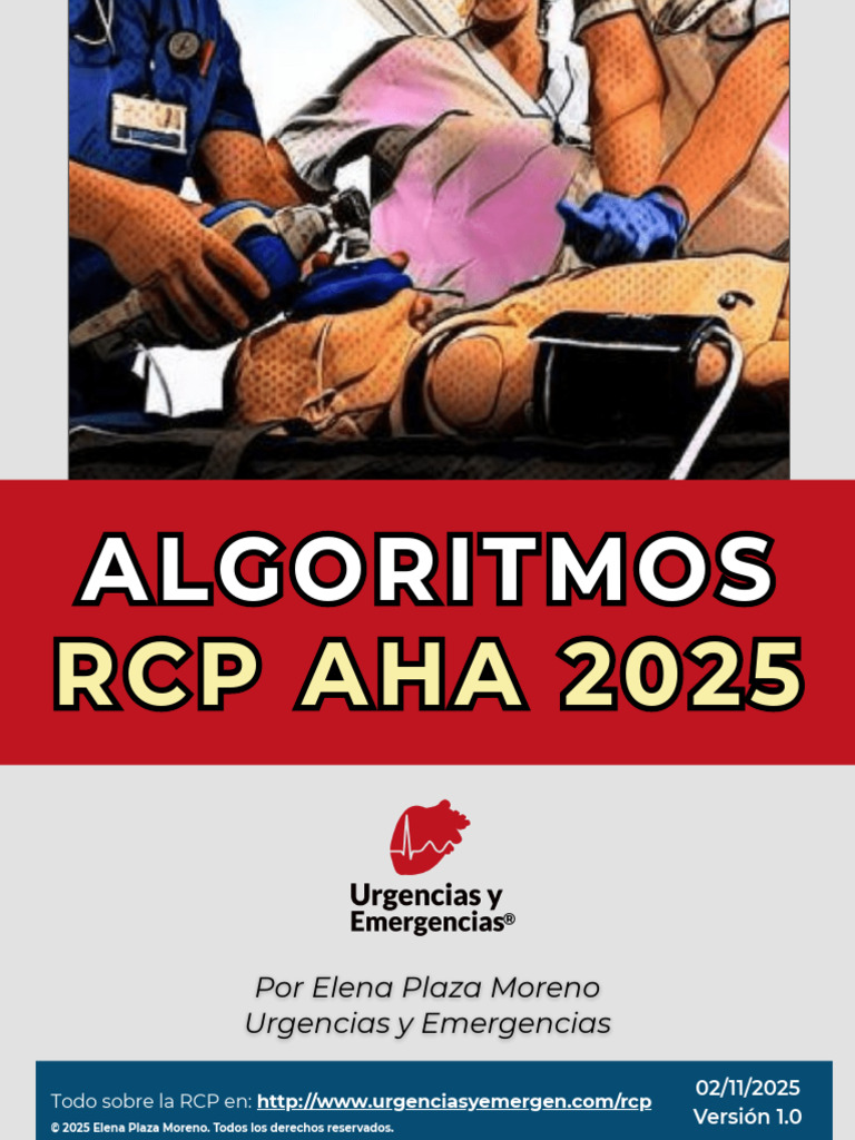 Algoritmos RCP AHA 2025: Guía Completa | PDF | Reanimación ...