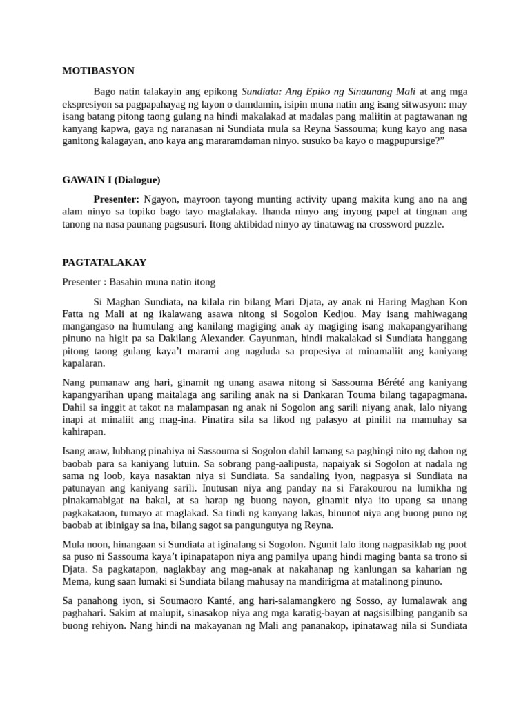 Filipino Manuscript | PDF