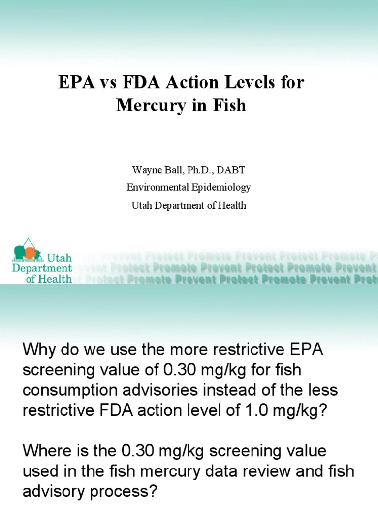 EPA Vs FDA Action Levels | PDF | Environmental Science | Foods