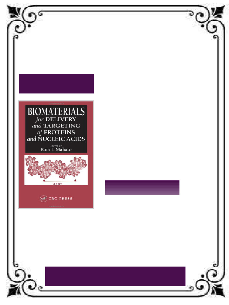 Biomaterials for delivery and targeting of proteins and nucleic acids ...