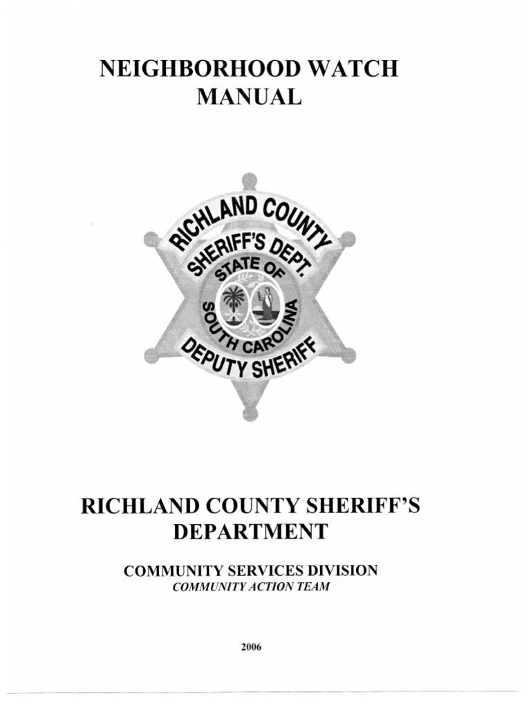 Neighborhood Watch Manual | PDF