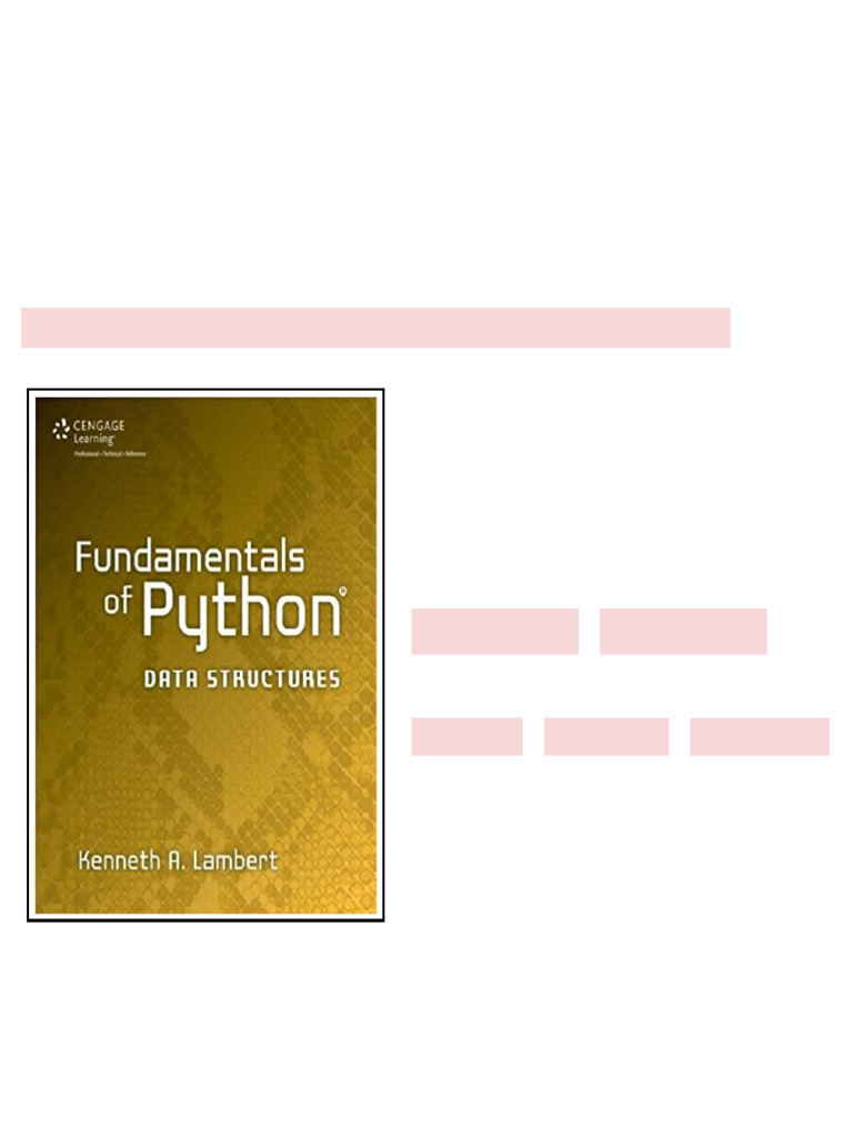 Solution manual for Fundamentals of Python: Data Structures 1st Edition by Lambert Full Chapters ...