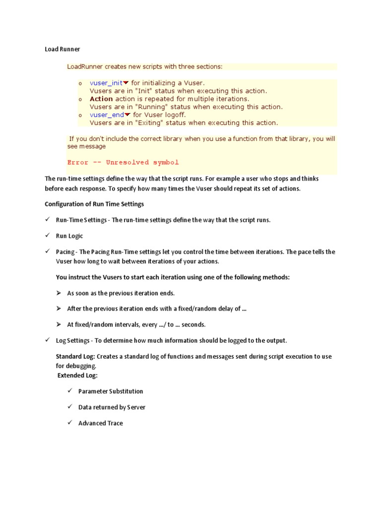Load Runner | PDF | Scripting Language | Run Time (Program Lifecycle Phase)