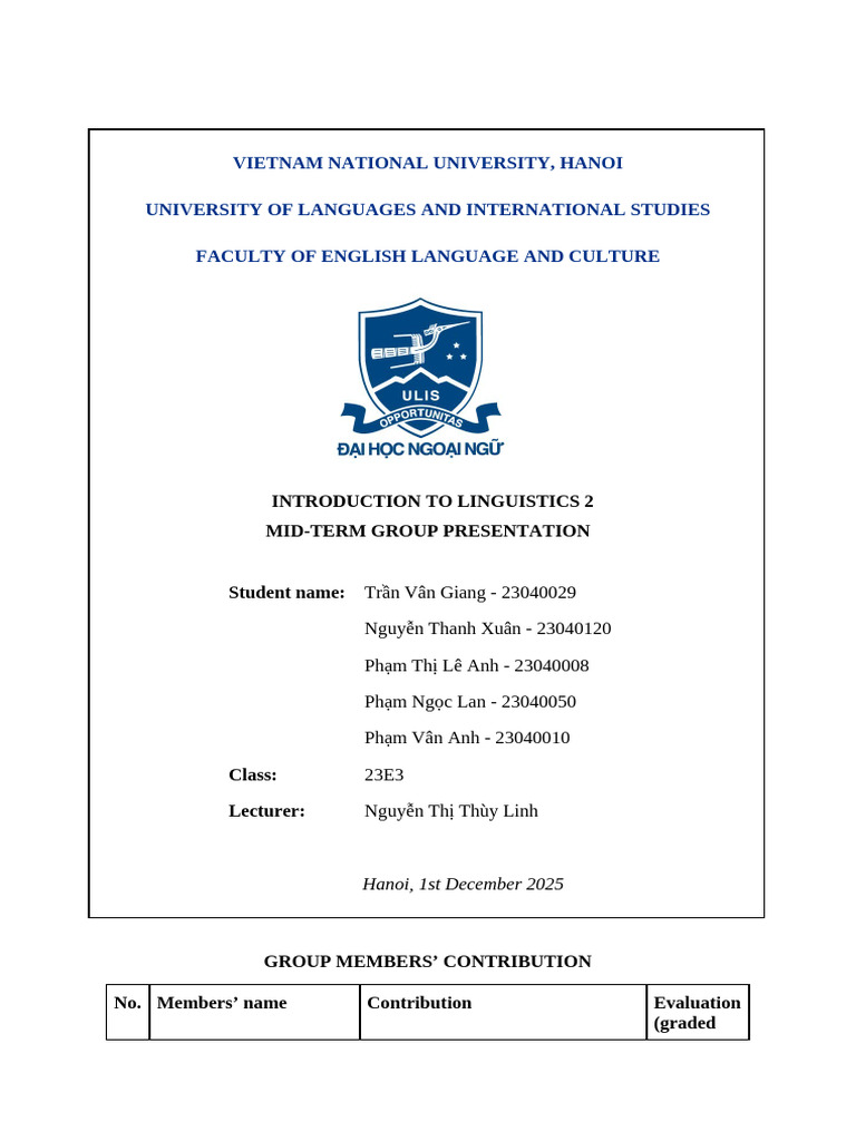 [Ling 2] Group 4 _ Socio _ Essay | PDF | English Language | Vowel