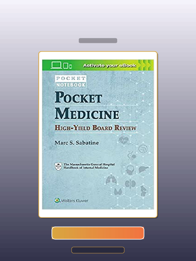 Pocket Medicine HighYield Board Review Pocket Notebook by Marc Sabatine ...