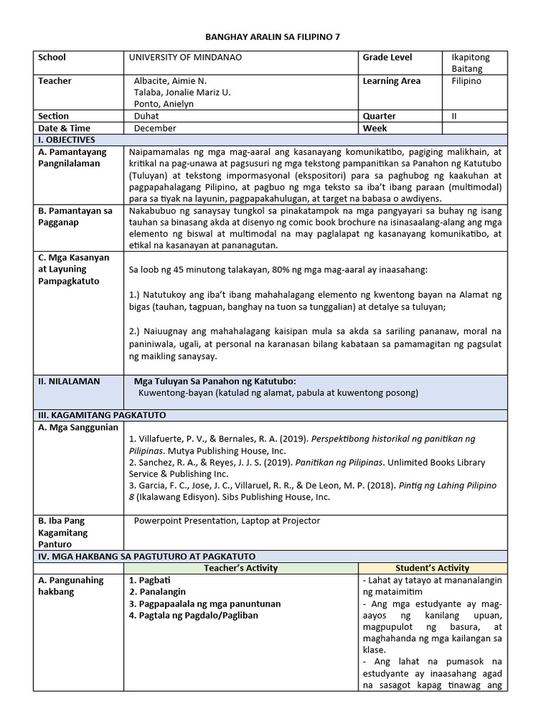 Lesson Plan Revised | PDF