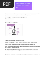 Labeled Diagram of Microscope Parts | PDF | Microscope | Optical Devices