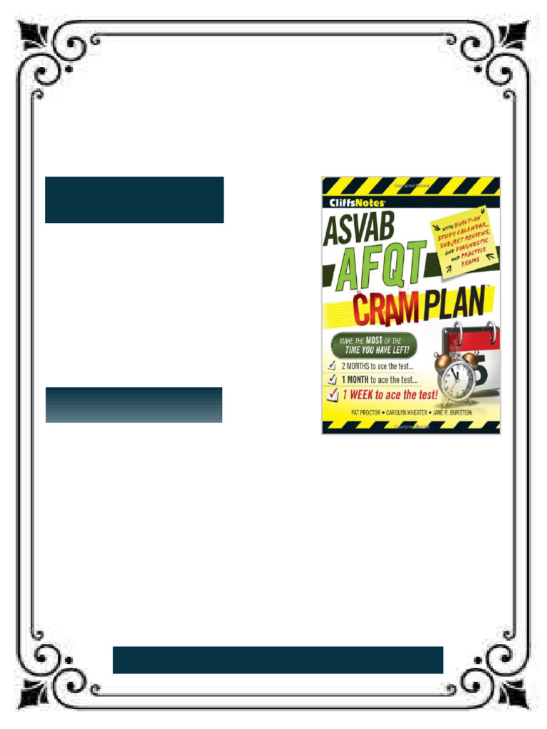CliffsNotes ASVAB AFQT Cram Plan 1st Edition Pat Proctor ebook ...