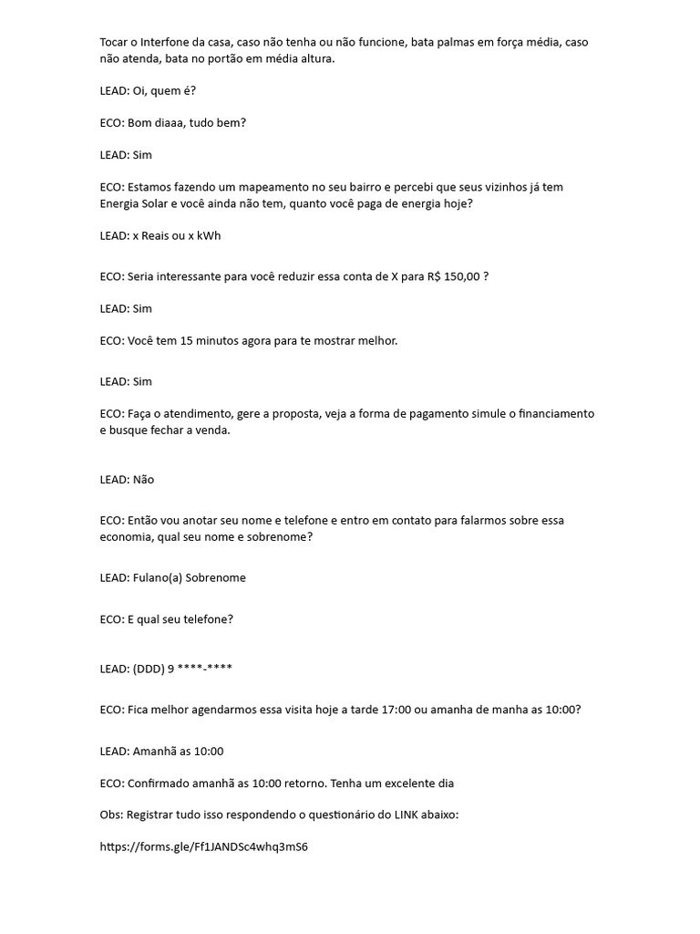 Scipt Abordagem Pap (1) | PDF