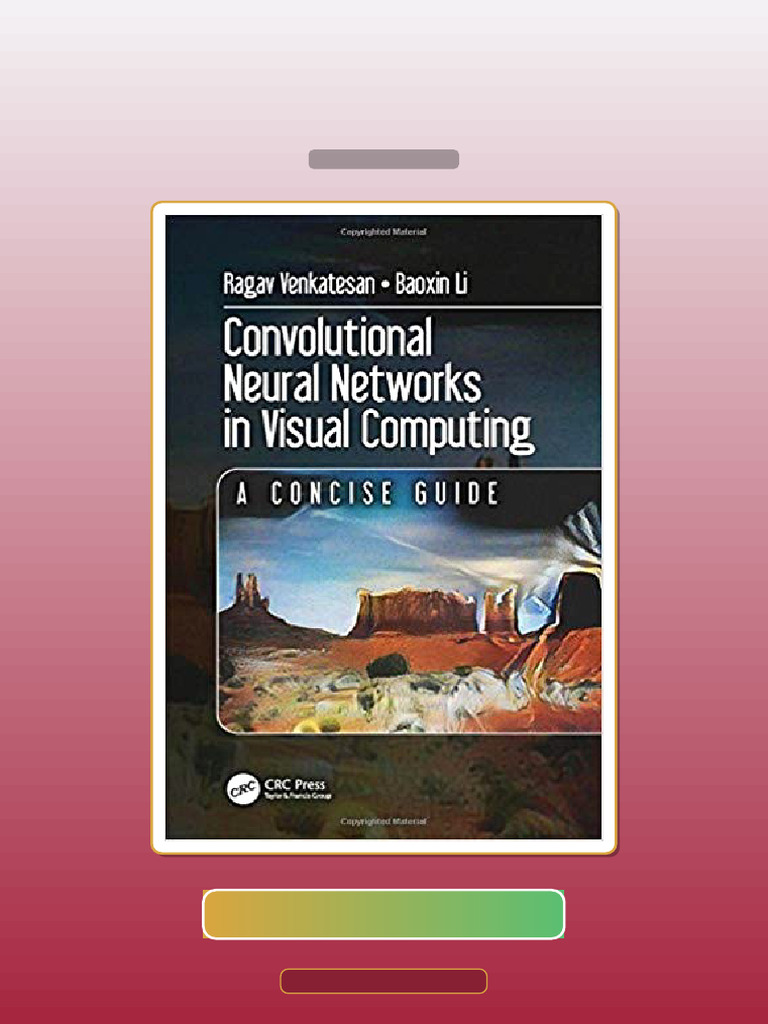 Convolutional Neural Networks in Visual Computing by Ragav Venkatesan ...