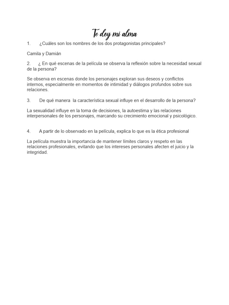 Te doy mi alma | PDF