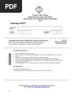 IGCSE ICT Paper 2 Instructions 2024 | PDF | Typefaces | Computing