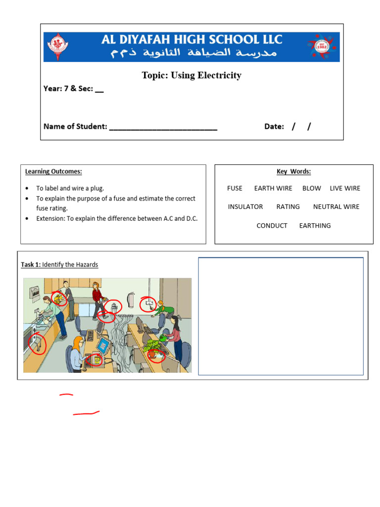 Electricity Hazard Identification Guide | PDF | Fuse (Electrical) | Wire