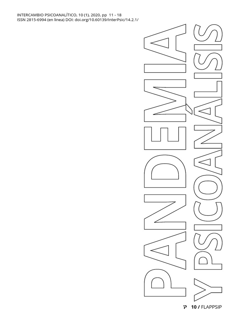 2+-+pandemia+y+psicoanalisis+1+esp | PDF | Neurosis | Psicoanálisis