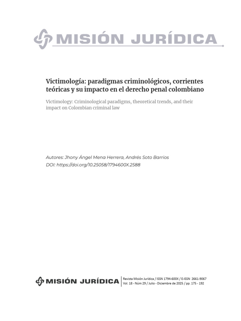 9 18 29 Victimología+Paradigmas+Criminológicos+Corrientes+Teóricas+y+Su ...