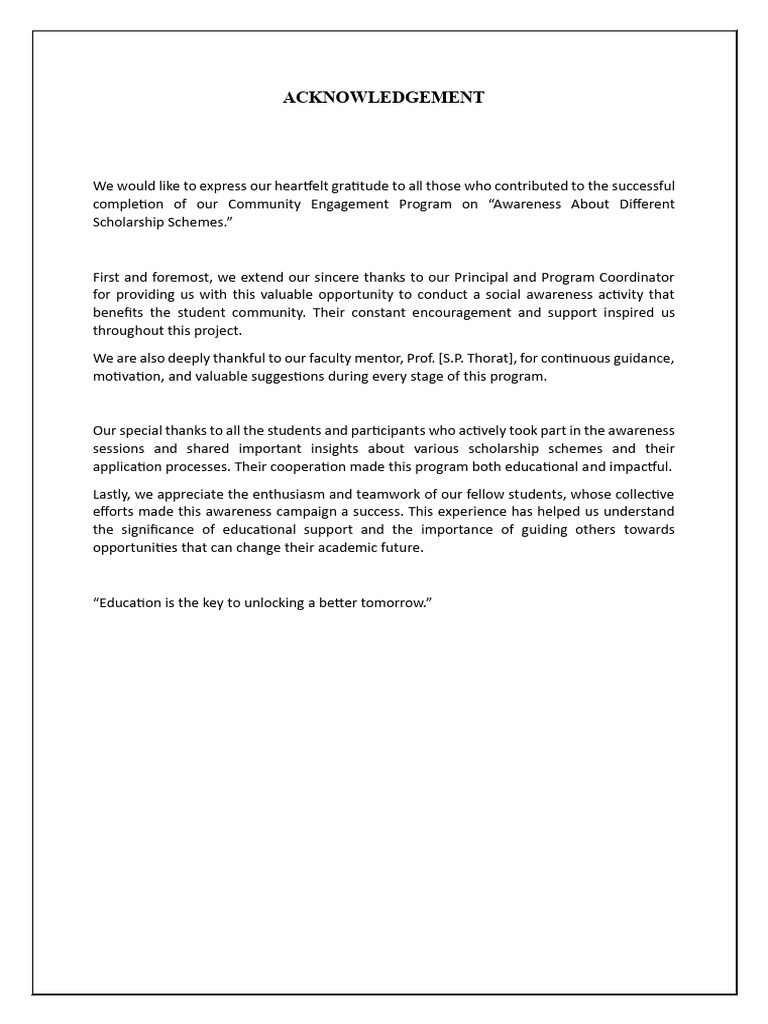 Scholarship Awareness Program Overview | PDF | Student Financial Aid In ...
