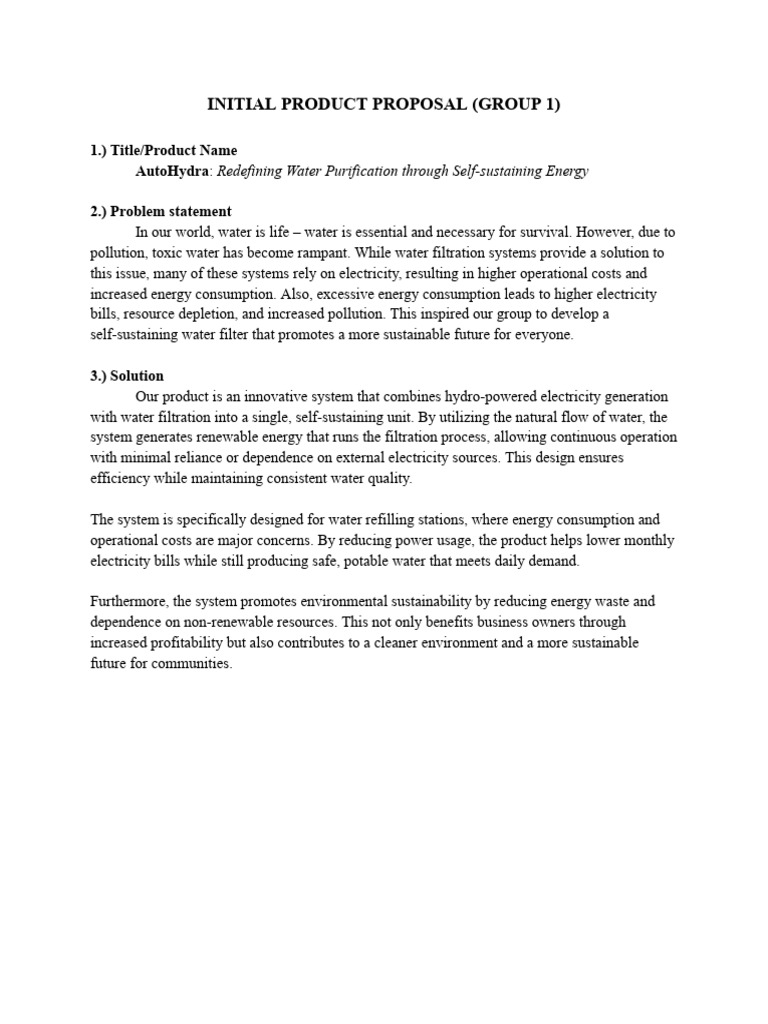 Self-Sustaining Water Purification System | PDF