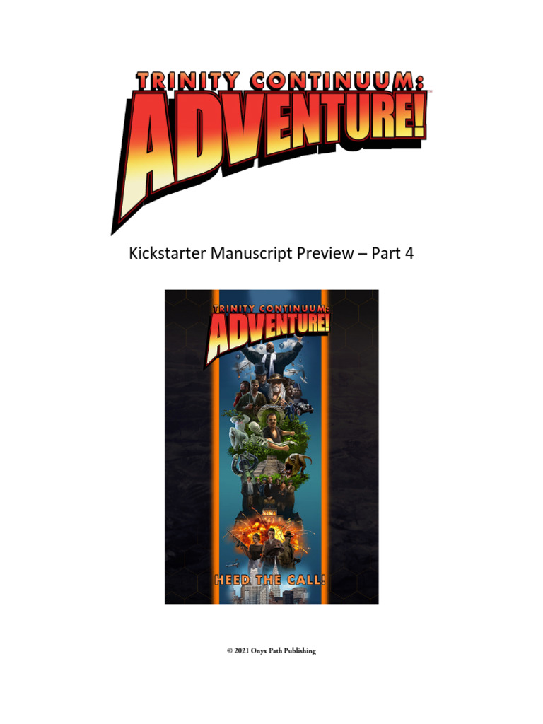Trinity Continuum Adventure Preview Manuscript 4 | PDF | Volcano ...
