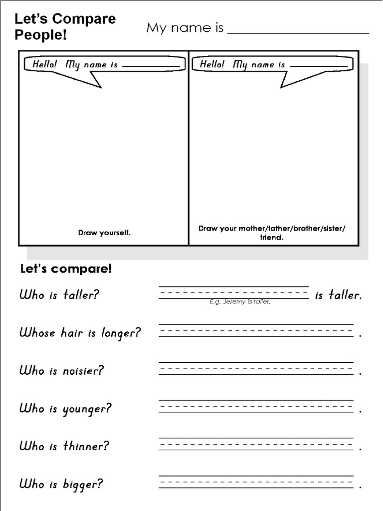Lets Compare People 2 Utf | PDF
