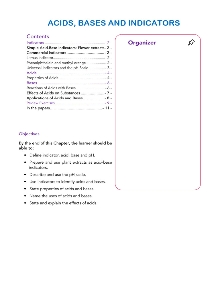 Acids, Bases, and Indicators Explained | PDF