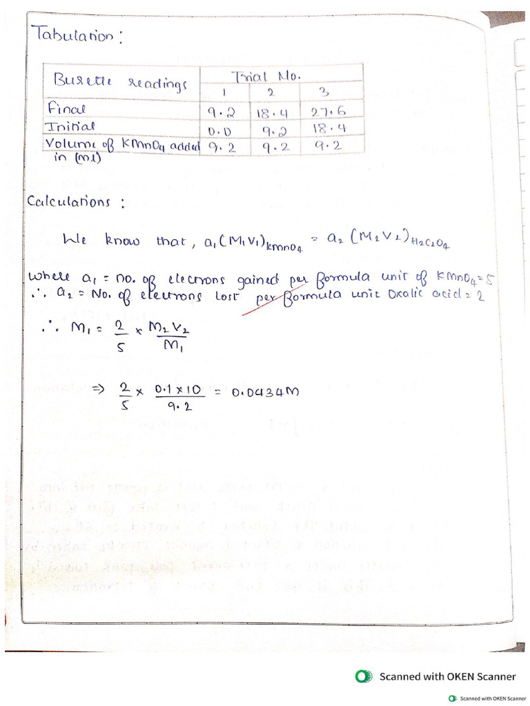 Chemistry Record Values | PDF