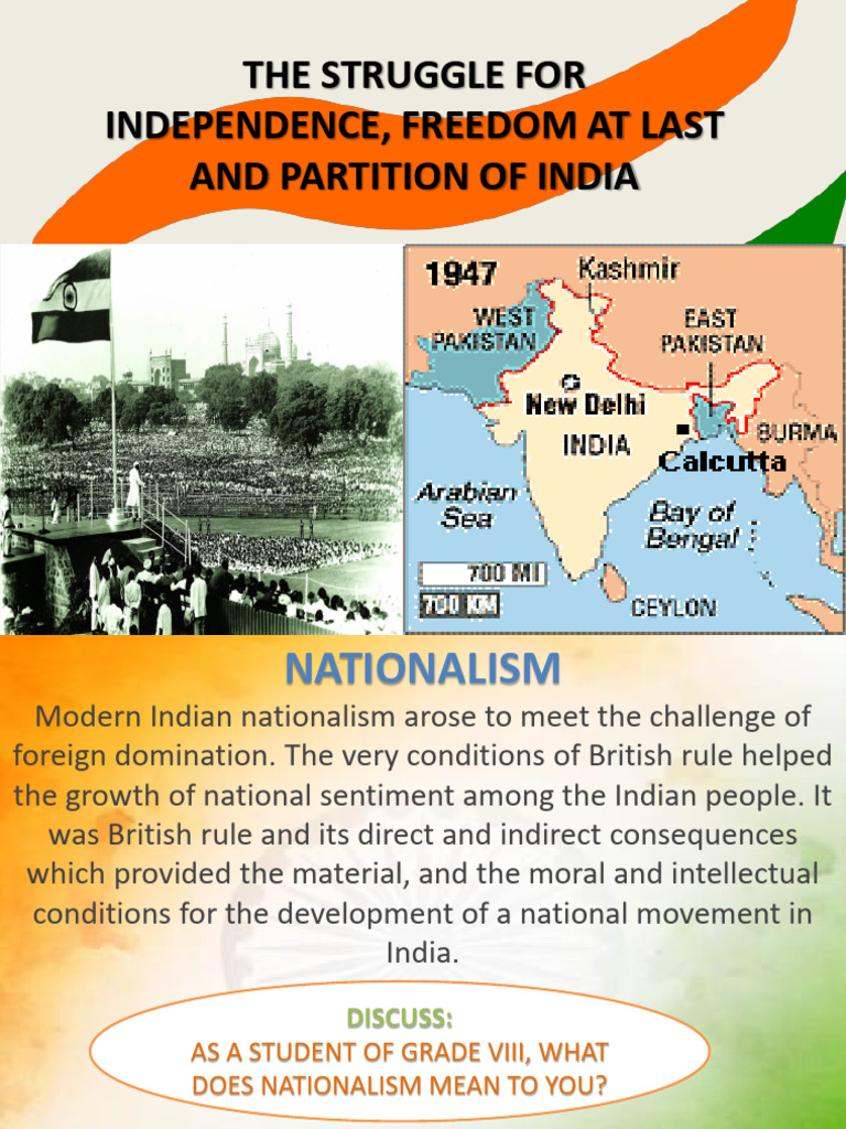 Final Module 4 - VIII - Struggle For Independence, Freedom, Partition ...