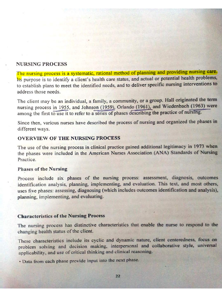 Nursing Process. | PDF