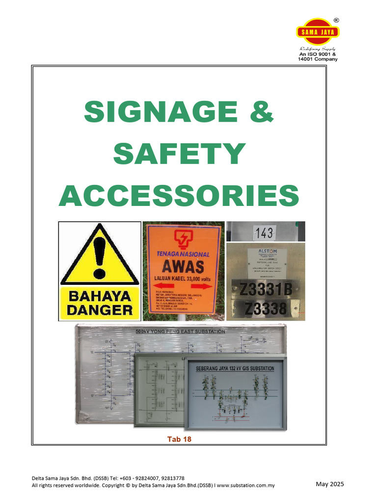 Substation Signage and Safety Accessories | PDF