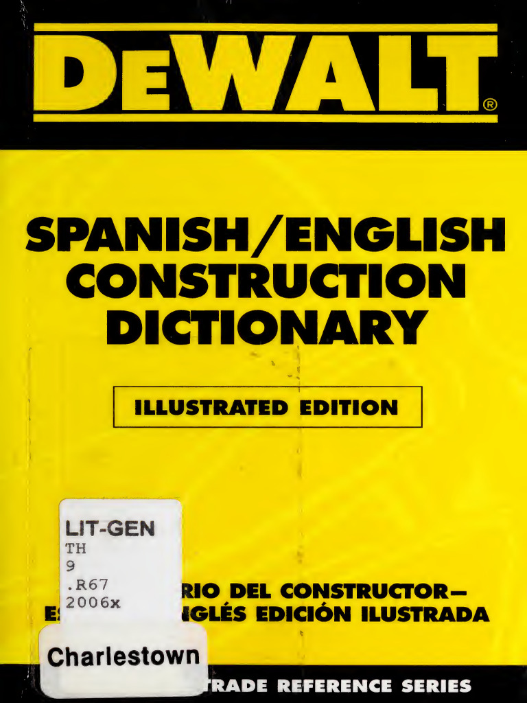 Illustrated Spanish/English Construction Dictionary | PDF | Screw ...