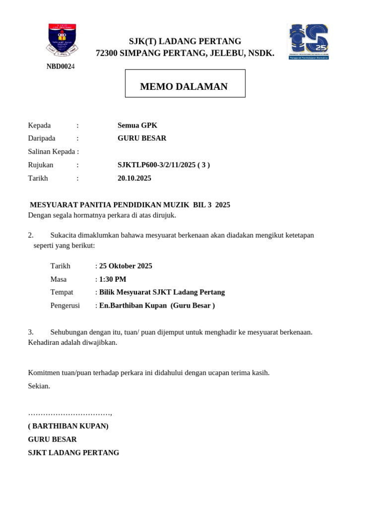 Memo Muzik 2025 | PDF