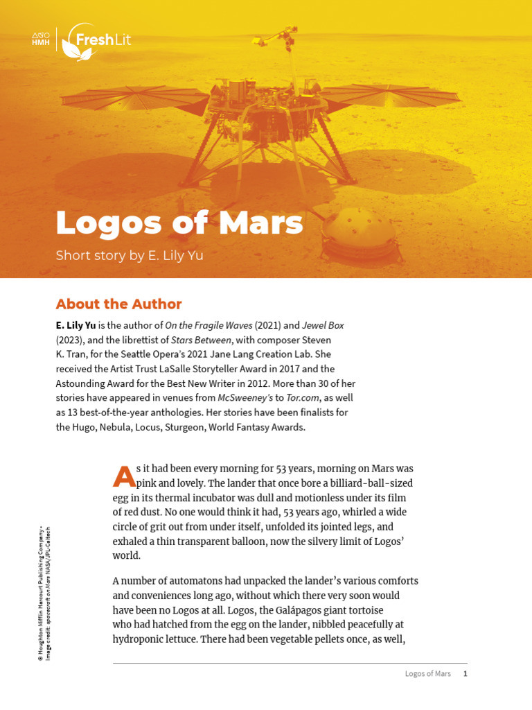 Logos of Mars: A Tortoise's Journey | PDF