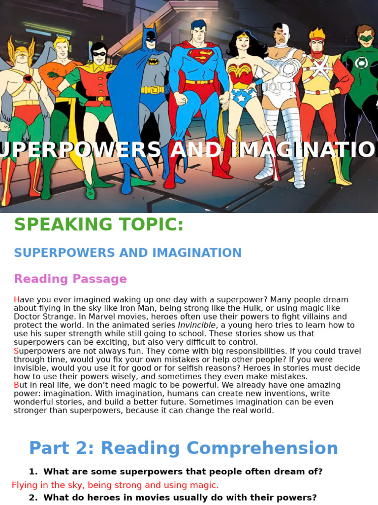 Superpowers and Imagination Explained | PDF