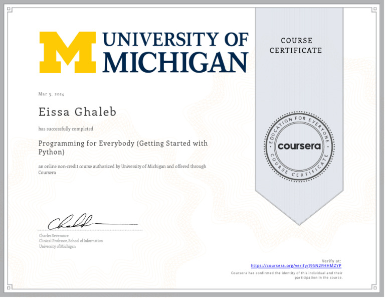 Python Course Completion Certificate | PDF