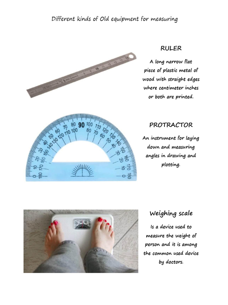 Types of Old Measuring Equipment | PDF