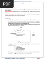 Conditional Statements in Pseudocode | PDF