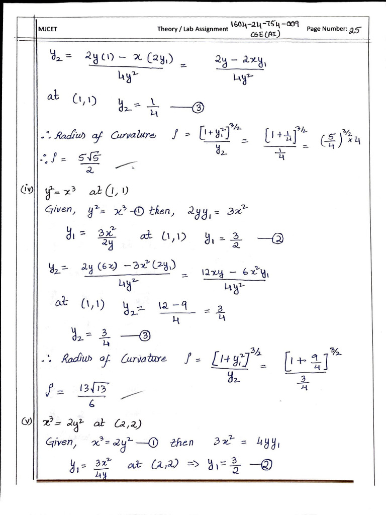 Calculus of One Variable Assignment Solutions (2024-25) | PDF