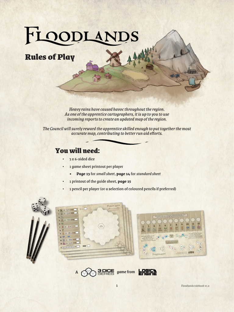 Floodlands Game Rulebook v1.0 | PDF | Dice