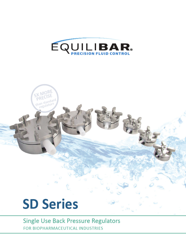 Equilibar-SD Series Single Use Sanitary Valve Brochure | PDF | Valve ...